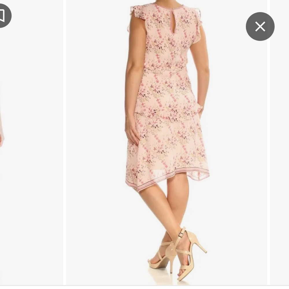 Max Studio London Pink Flutter Dress - Gem